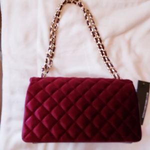 Fashion Drug | Bags | Fashion Drug Bordeaux Velvet Bag Nwt | Poshmark